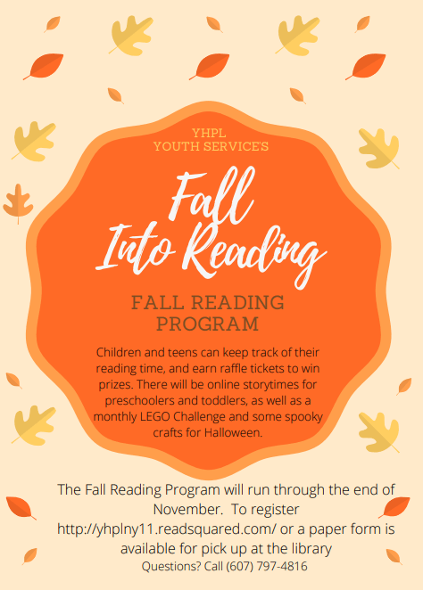 Fall Reading Program | Your Home Public Library - Public Library in ...